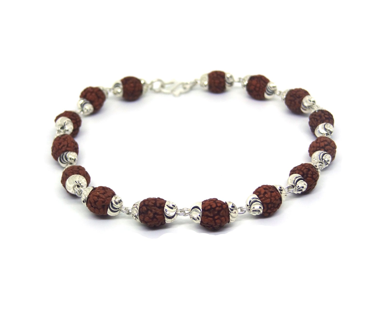 Rudraksha Bracelet in Silver - Himalaya Rudraksha Kendra